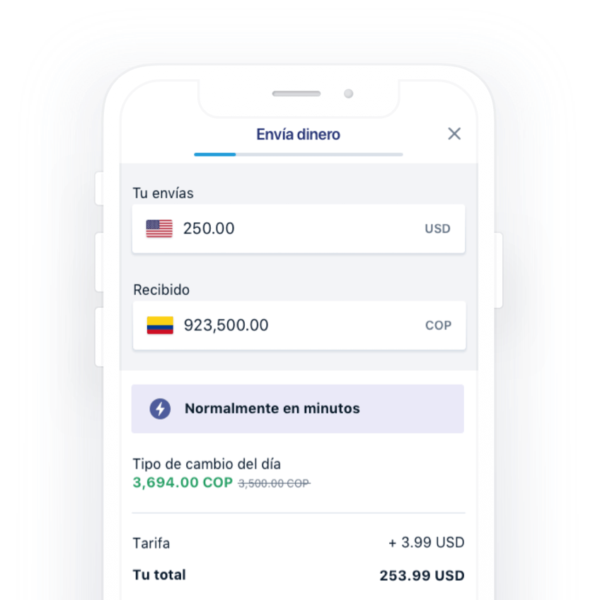 Envía o transfiere dinero en línea desde los Estados Unidos a Colombia ...